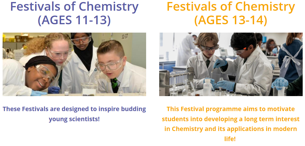 Apply: The Salters’ Institute Festivals of Chemistry (ages 11-14) | All ...