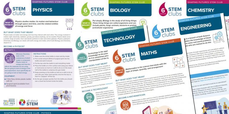 NEW! Shaping Futures - 6 Week STEM Club Resources | All About STEMAll ...